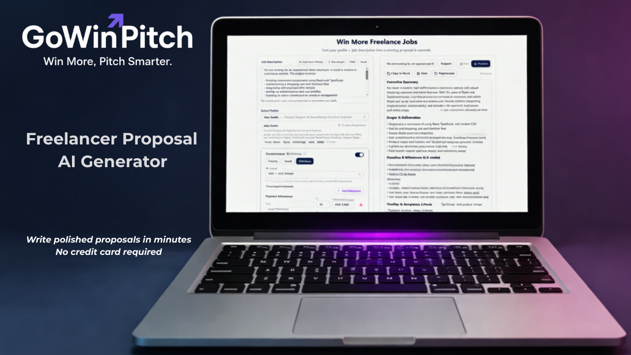 GoWinPitch - AI Freelance Proposal Generator | Win More Jobs
